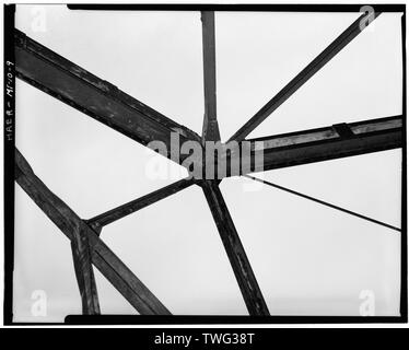 PORTAL BRACING DETAIL OF THROUGH TRUSS, SHOWING NAME AND DATE PLATES ...