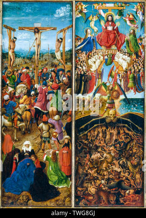 Jan Van Eyck - The Crucifixion; The Last Judgment Stock Photo - Alamy