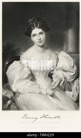 Frances Anne Fanny Kemble, 1809 - 1893, a British actress Stock Photo ...