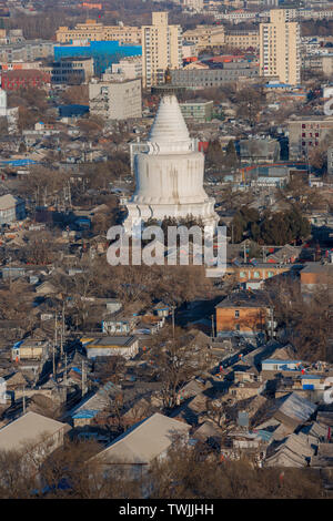 Landscape in winter with roof of temple falling snow in korea Stock ...