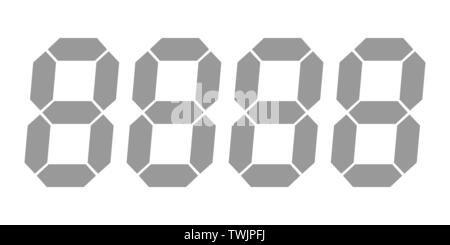 Digital numbers for digit price tag . Template for your design Stock ...