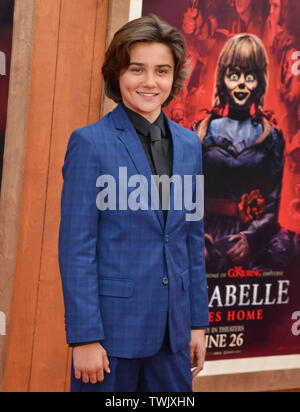 Luca Luhan attending the Annabelle Comes Home Premiere held in Los ...