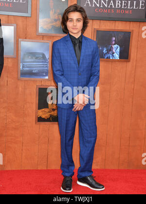 Luca Luhan attending the Annabelle Comes Home Premiere held in Los ...