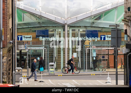 Barnsley interchange bus station Stock Photo - Alamy