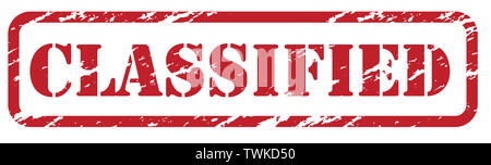 classified red square grunge stamp on white Stock Photo - Alamy