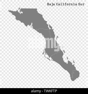 Baja California Sur outline map set Stock Vector Image & Art - Alamy