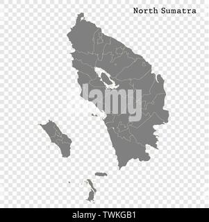 Map of North Sumatra, a province of Indonesia Stock Vector Image & Art ...