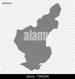 Adana Turkey province retro travel plate, il vintage banner. Vector ...