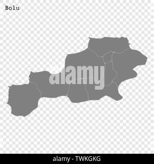 Map of Turkey, Bolu Stock Vector Image & Art - Alamy
