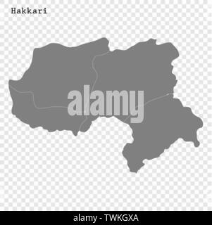 Map of Turkey, Hakkari Stock Vector Image & Art - Alamy