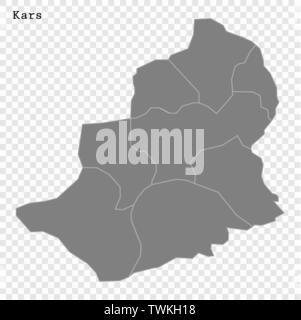 Map of Kars, a province of Turkey Stock Vector Image & Art - Alamy