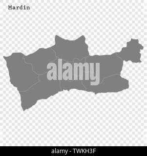 Map of Mardin, a province of Turkey Stock Vector Image & Art - Alamy