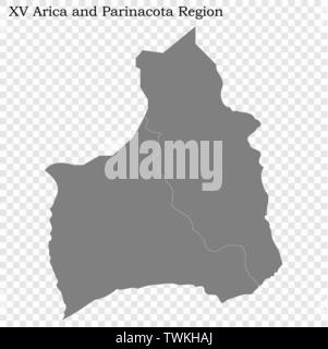 Arica y Parinacota region outline map set Stock Vector Image & Art - Alamy