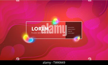 Fluid shapes. Wavy liquid background. Bright abstract backdrop concept ...