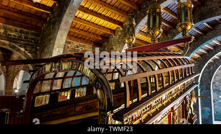 Barcelona naval museum and a walk trough on Barcelona streets Stock ...