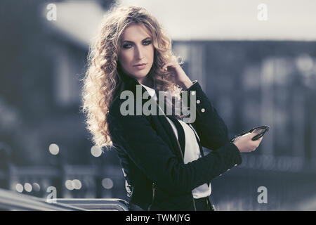 Fashion model Street Style. Fall Winter-Autumn Winter. New York Fashion ...