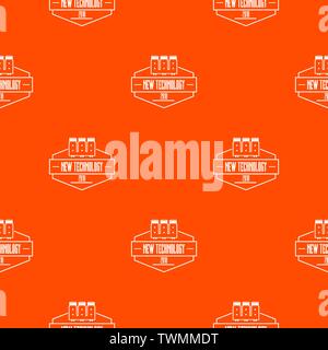 Micro microchip pattern vector orange Stock Vector Image & Art - Alamy