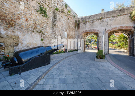 Gibraltar Southport Gates City walls Stock Photo - Alamy