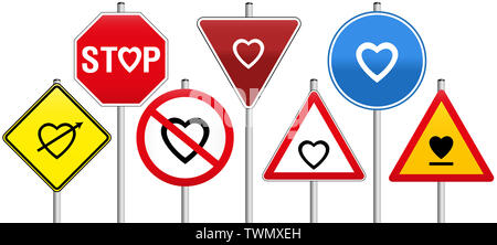 stop love sign Stock Photo - Alamy