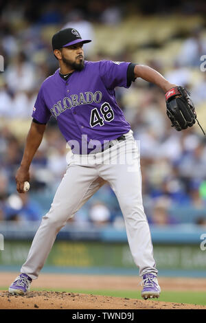 Colorado Rockies pitcher Germán Márquez (48) during an MLB Spring ...