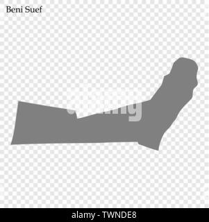 Egypt high detailed map Beni Suef, geography graphic country, africa ...