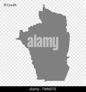 High quality political map of Saudi Arabia and Yemen with borders of ...