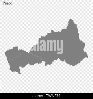 Map of Pasco, a province of Peru Stock Vector Image & Art - Alamy