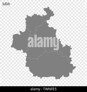 Stylized simple outline map of Syria icon. Blue sketch map of Syria ...