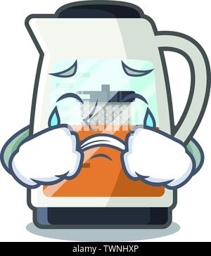 Crying coffee maker character cartoon Stock Vector Image & Art - Alamy