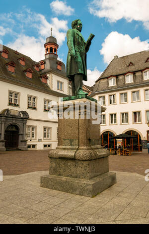Johannes Müller Statue, Jesuitenplatz, Koblenz, Germany Stock Photo - Alamy