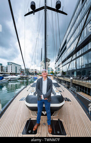 Software entrepreneur and owner of Oyster Yachts, Richard Hadida ...