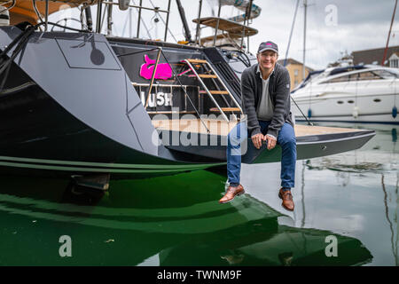 Software entrepreneur and owner of Oyster Yachts, Richard Hadida ...