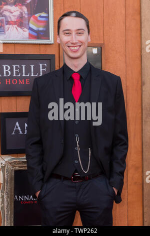Alexander Ward attending the Annabelle Comes Home Premiere held in Los ...