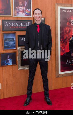 Alexander Ward attending the Annabelle Comes Home Premiere held in Los ...