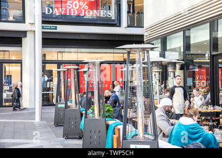 Barangaroo precinct in Sydney, retail stores and office workers amongst ...