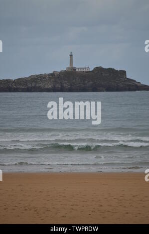 Wide And Long Somo Beach In The Bay In Front Of Santander. August 24 ...