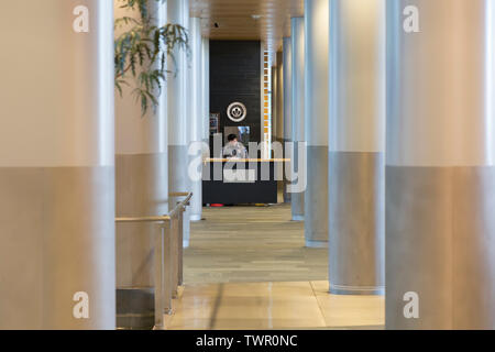 Lobby Security Desk Stock Photo - Alamy