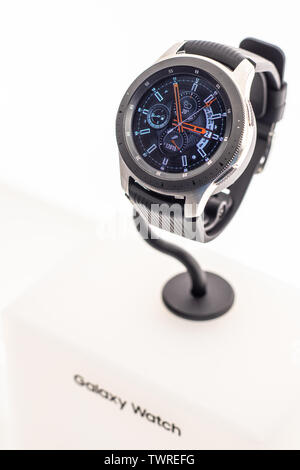 Berlin, Germany, September 02, 2018, Samsung Galaxy Watch smartwatch on ...