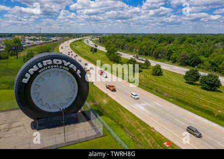 Allen Park, Michigan - The giant Uniroyal tire, on the outskirts of ...