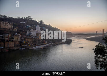 Om at the Omkareshwar temple Madhya Pradesh India Stock Photo - Alamy