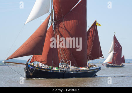 Thames Estuary, United Kingdom. 22nd June, 2019. Blue Mermaid ...