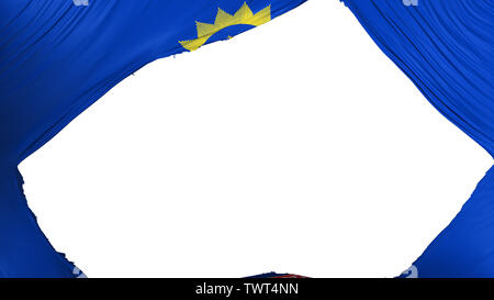 Divided North Dakota state flag Stock Photo - Alamy