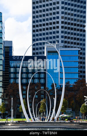 The Spanda art installation at Elizabeth Quay, Perth, Western Australia ...
