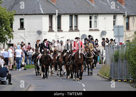 Jedburgh, Scotland, UK. Sunday 23 June 2019 Jed Callants Rideout ...