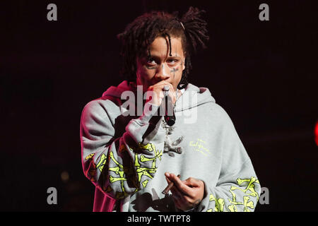 Trippie Redd performing on Day 2 of Wireless Festival held at Finsbury ...