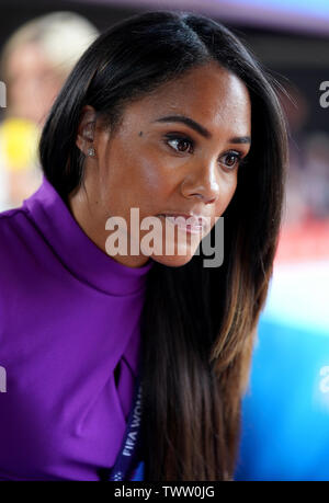 BBC Sport pundit Alex Scott ahead of the FIFA Women's World Cup, round ...