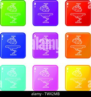 Work procedure line icons collection. Systematic, Multistep, Sequential, Structured, Routinized ...