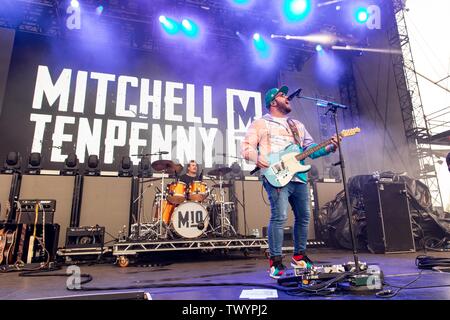 Mitchell Tenpenny during the LakeShake Music Festival on June, 23 2019 ...