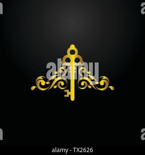 luxury Key Chain logo, classic and elegant logo designs for industry ...