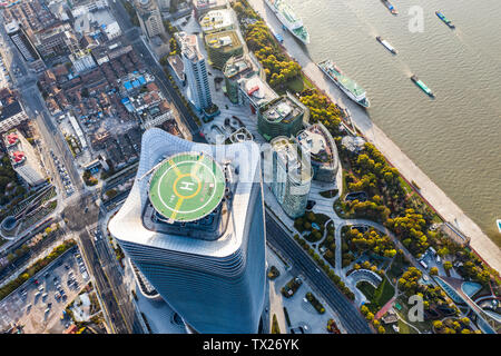 aerial shot of the first high-rise building magnolia building in ...